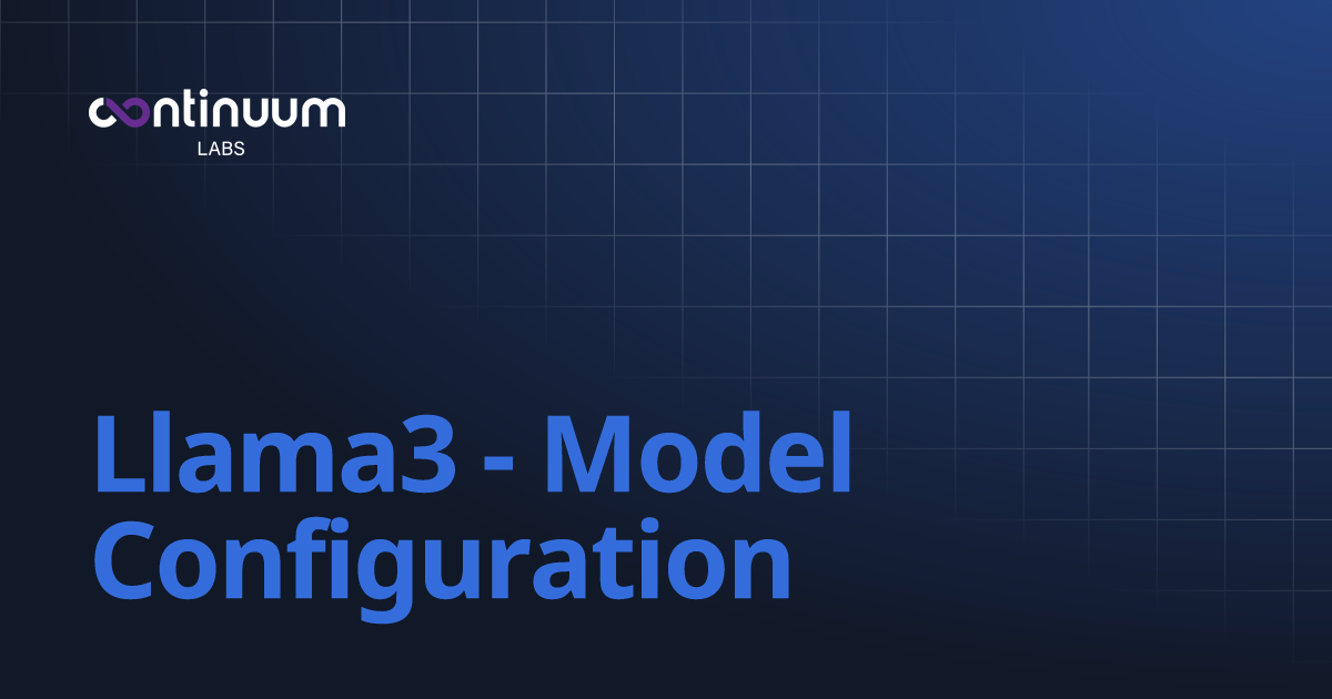 Llama3 - Model Configuration | Axolotl Training Platform