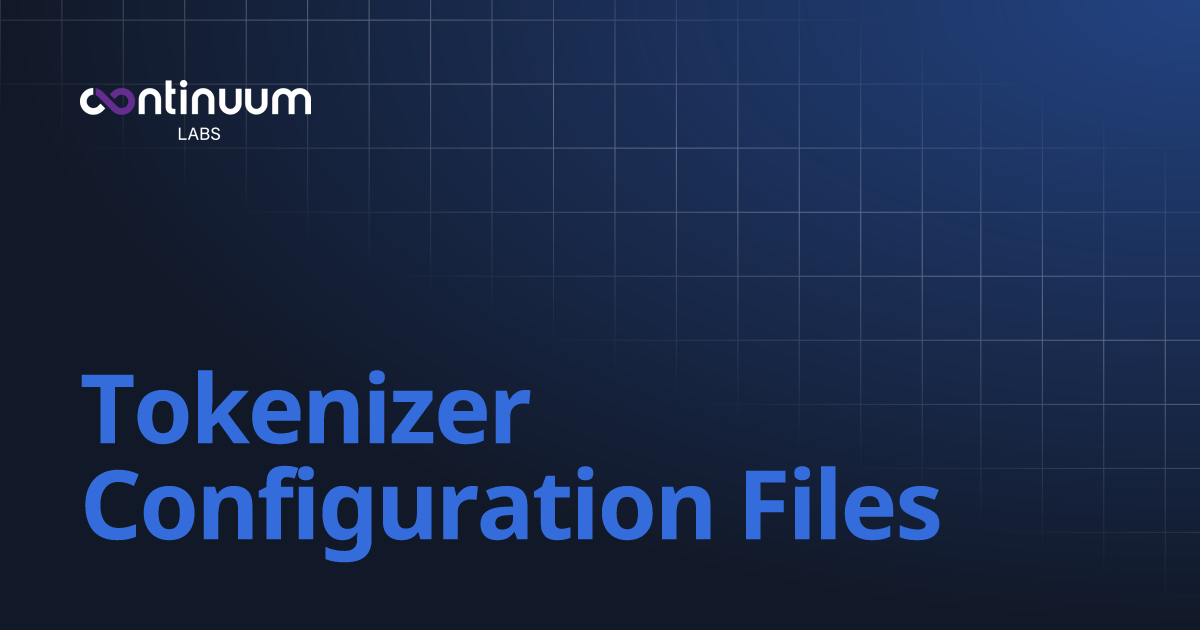 Tokenizer Configuration Files | Axolotl Training Platform